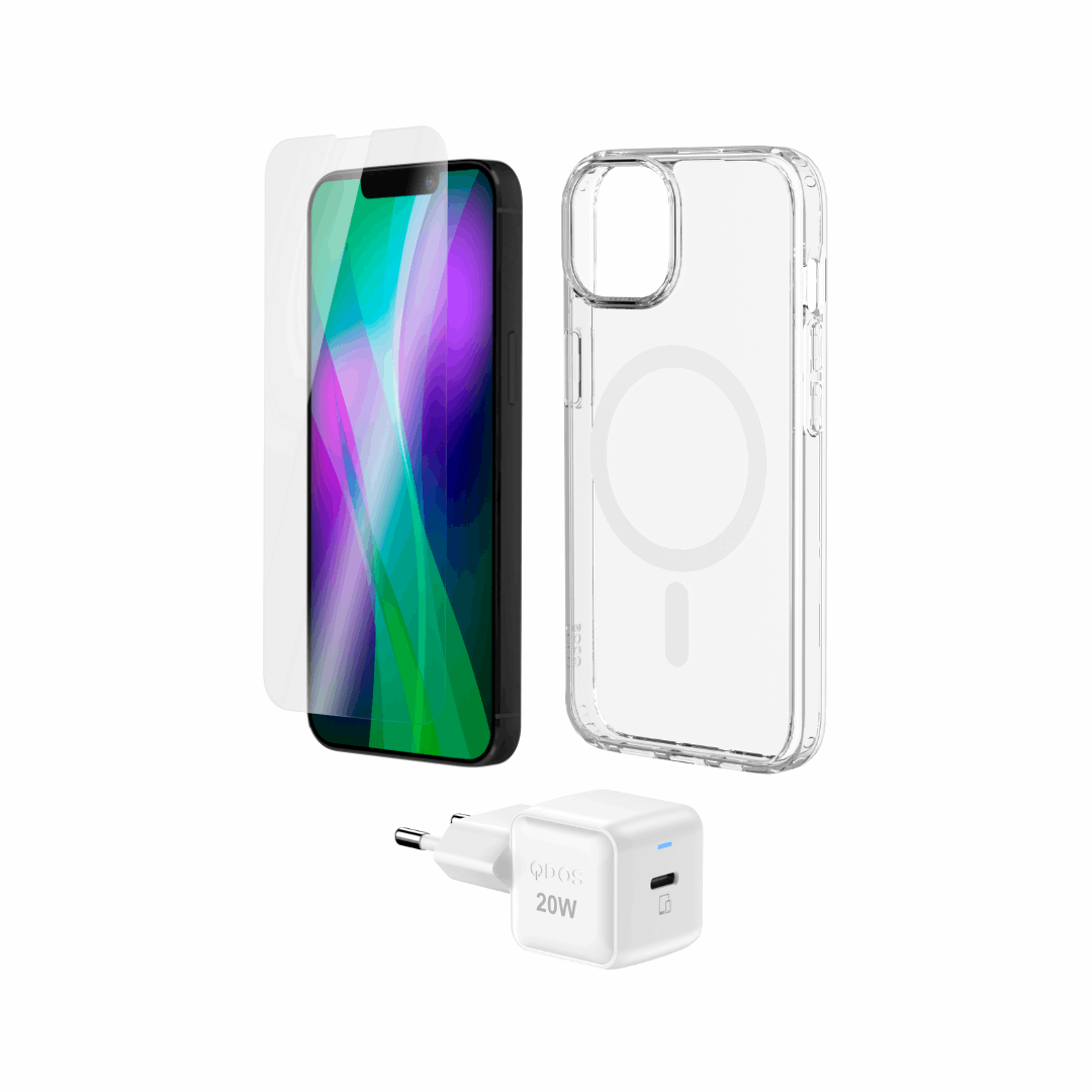 Starter Pack (EU Plug) - iPhone 16e | iPhone 14 | iPhone 13 - QDOS