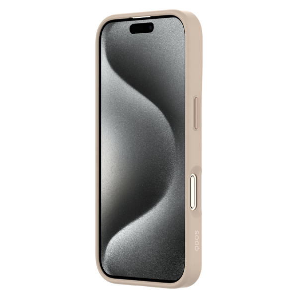 iPhone 16 Pro Max - HYBRID SOFT + SNAP Case - Desert Beige Titanium, 3m drop proof, colour ...