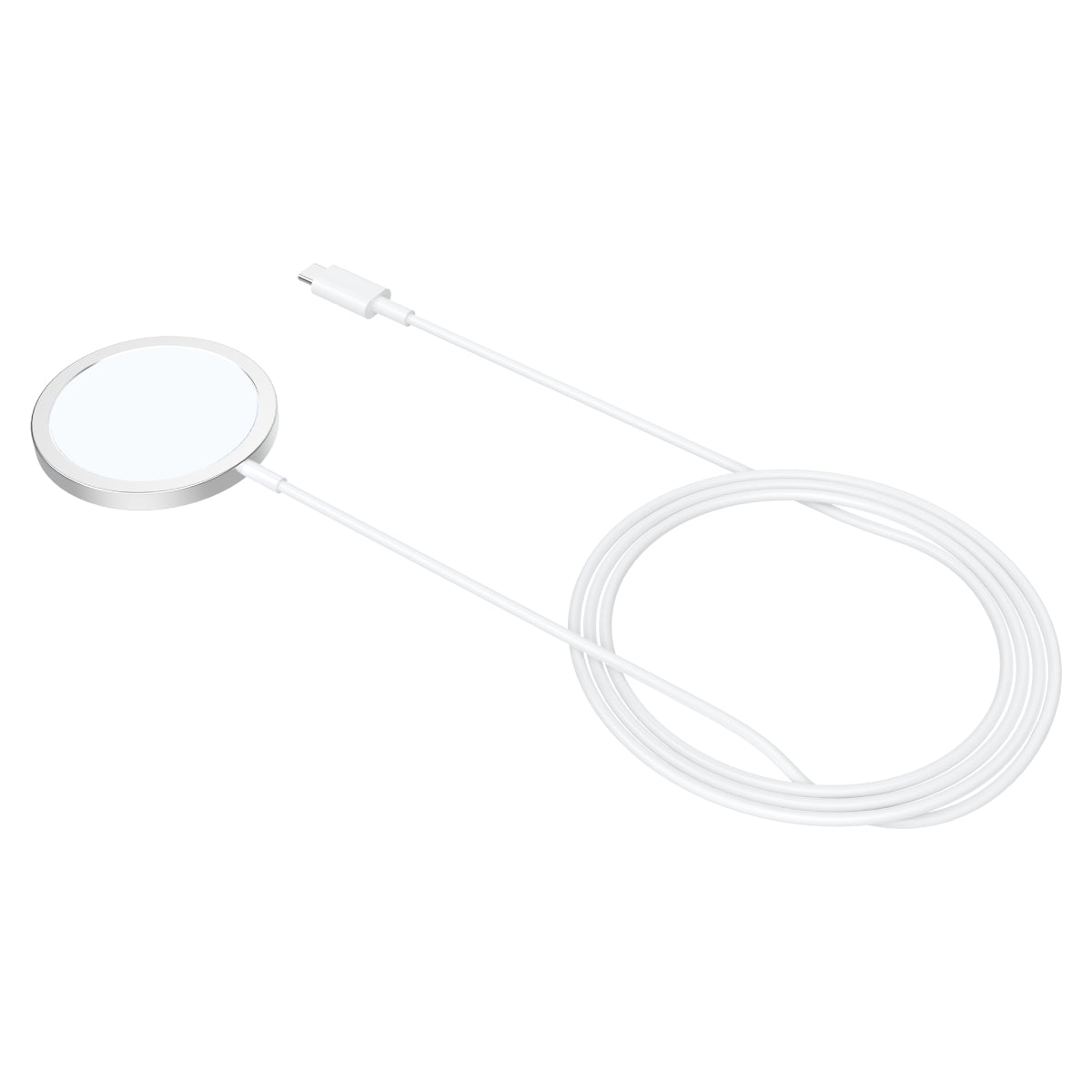 QDOS - PowerSnap MagSafe Wireless Charger - White, USB-C Connection ...